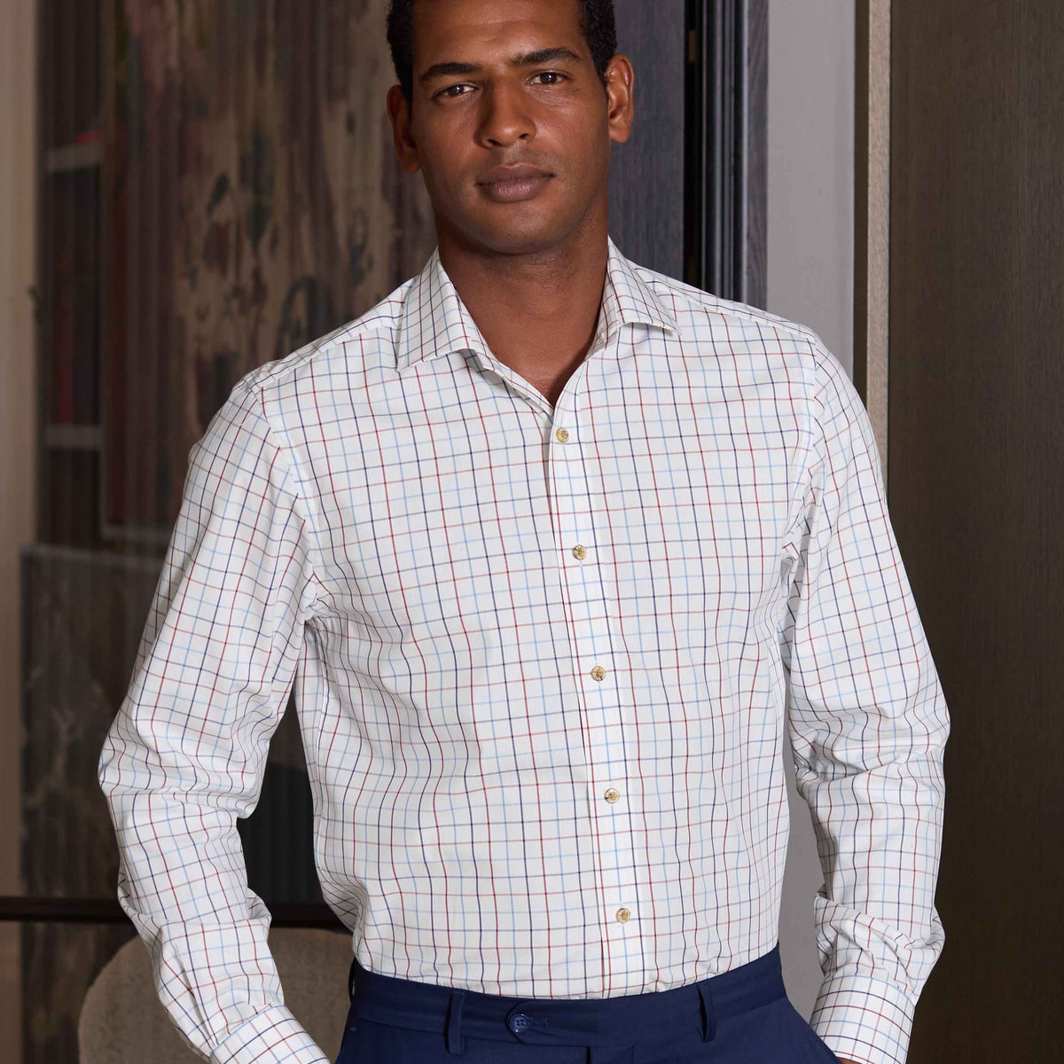 Men’s Tattersall Shirts | Country Shirts | Savile Row Company