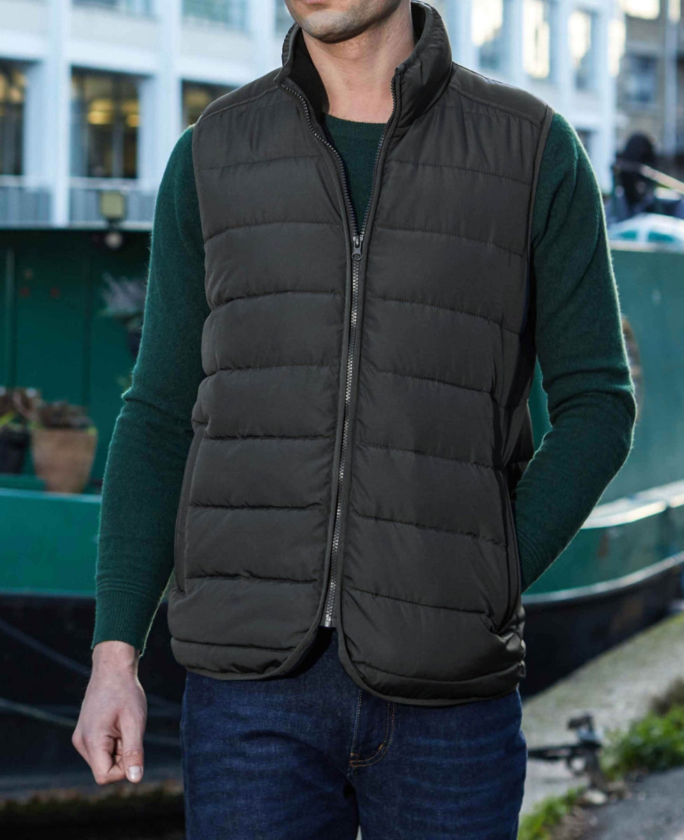 Men's Dark Grey 100% Recycled Quilted Gilet – Savile Row Company