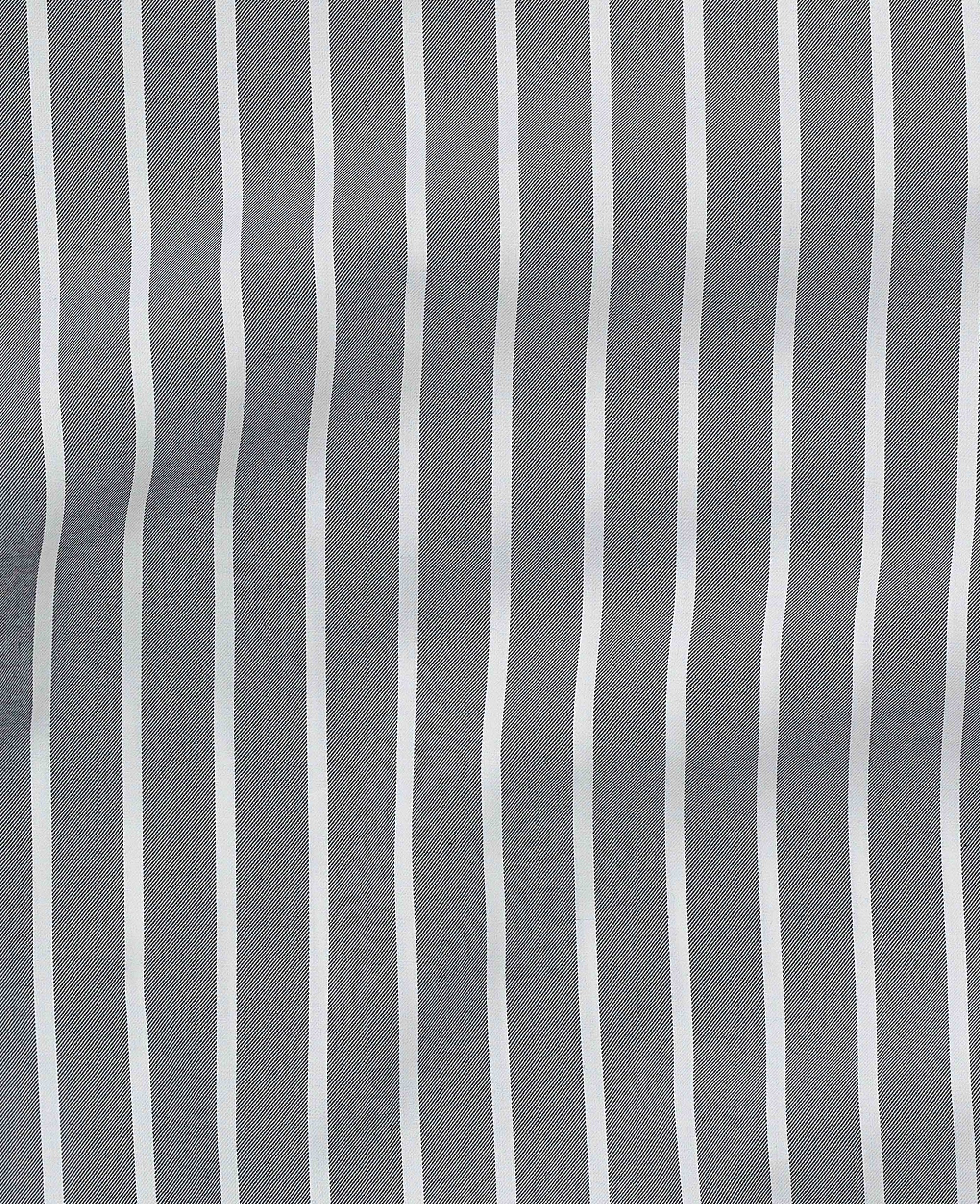 Men's Navy Cotton Striped Lounge Pants | Savile Row Company