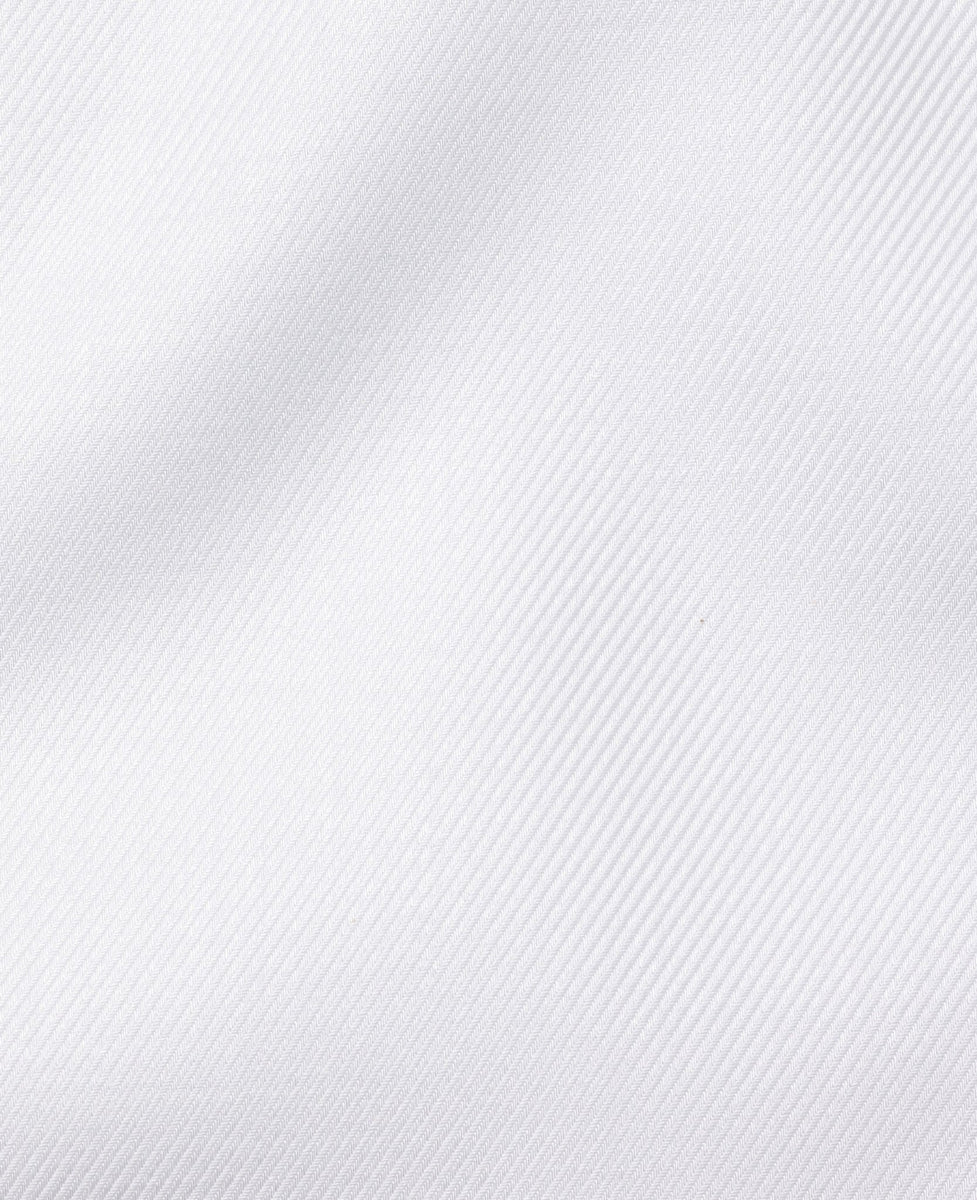 Men's Toby white fine twill made-to-measure shirt | Savile Row Company