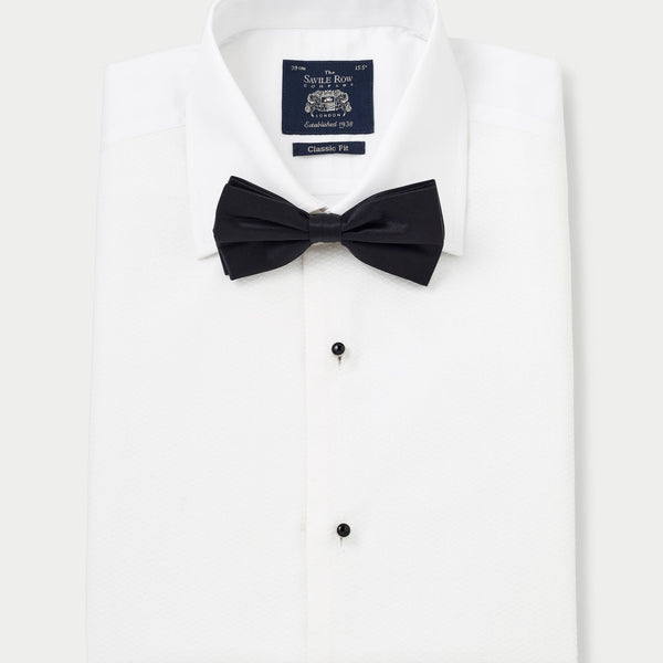 Men's White Marcella Bib Front Classic Fit Formal Dress Shirt With ...